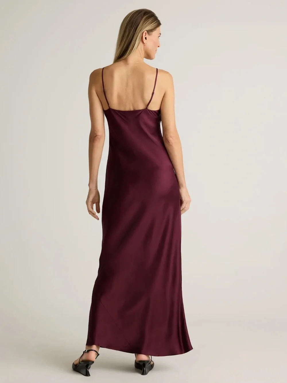 Quince | Dresses | Quince Wine Red Maroon Burgundy 0 Washable Silk Maxi ...